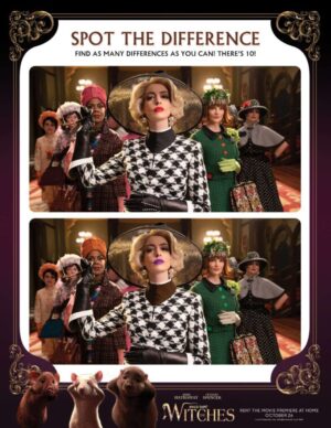 The Witches: Halloween activity sheets - Movies For Kids