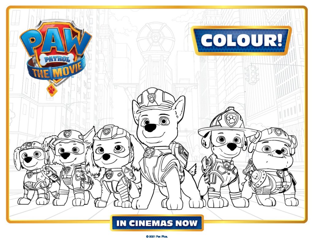 PAW Patrol: The Movie – activity sheets and trailer! - Movies For Kids