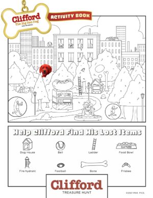 Clifford The Big Red Dog - activity sheets! - Movies For Kids