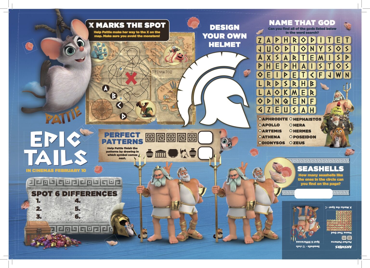 Epic Tails - activity sheets for half term - Movies For Kids