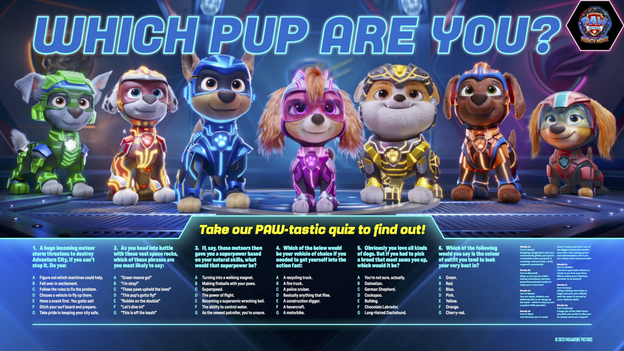 PAW Patrol: The Mighty Movie - activity sheets are here! - Movies For Kids