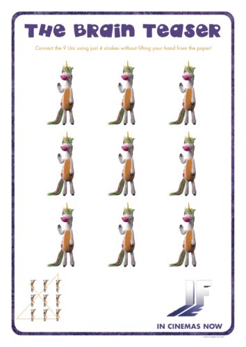 IF activity sheets for kids are here! - Movies For Kids