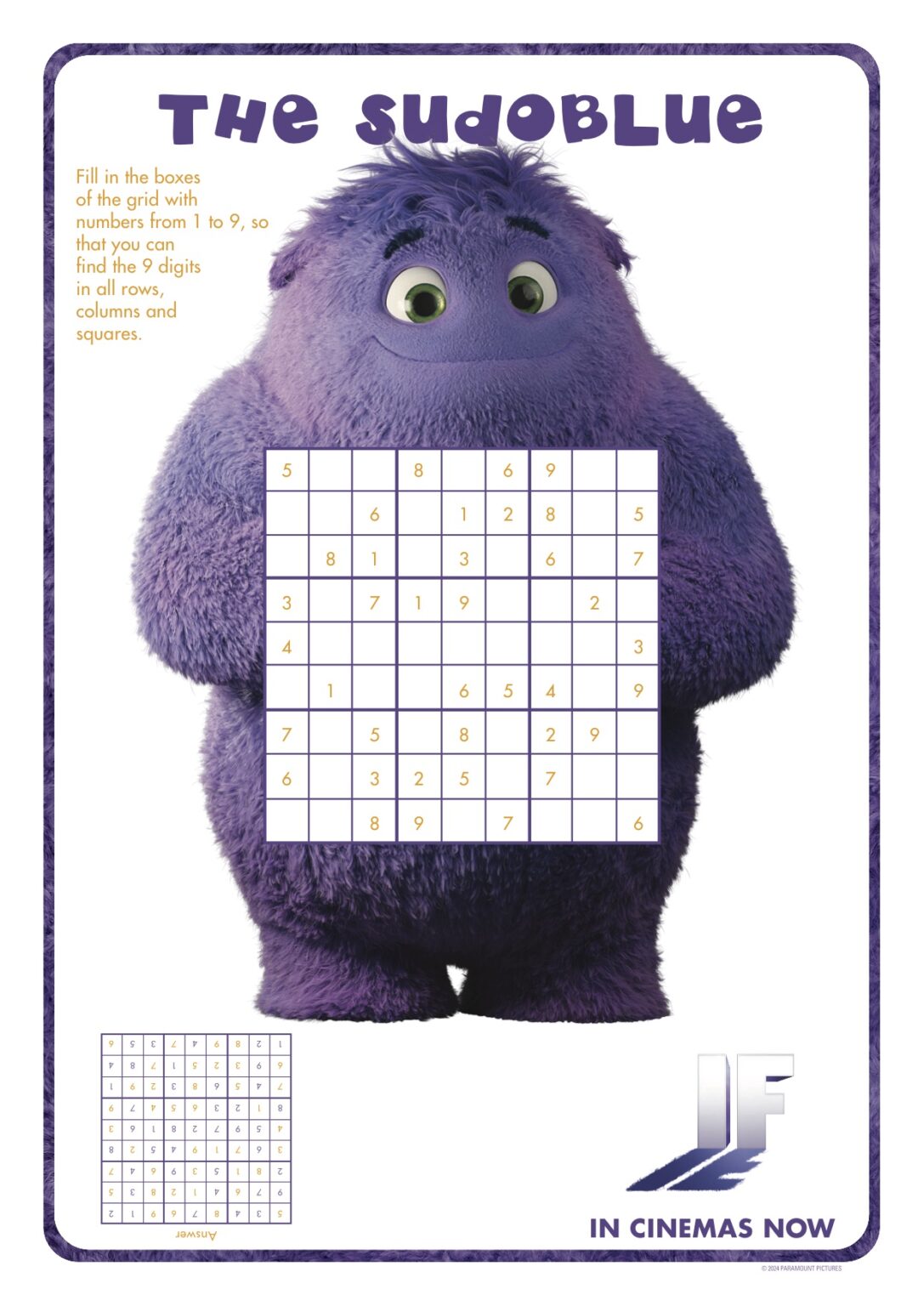 IF activity sheets for kids are here! - Movies For Kids